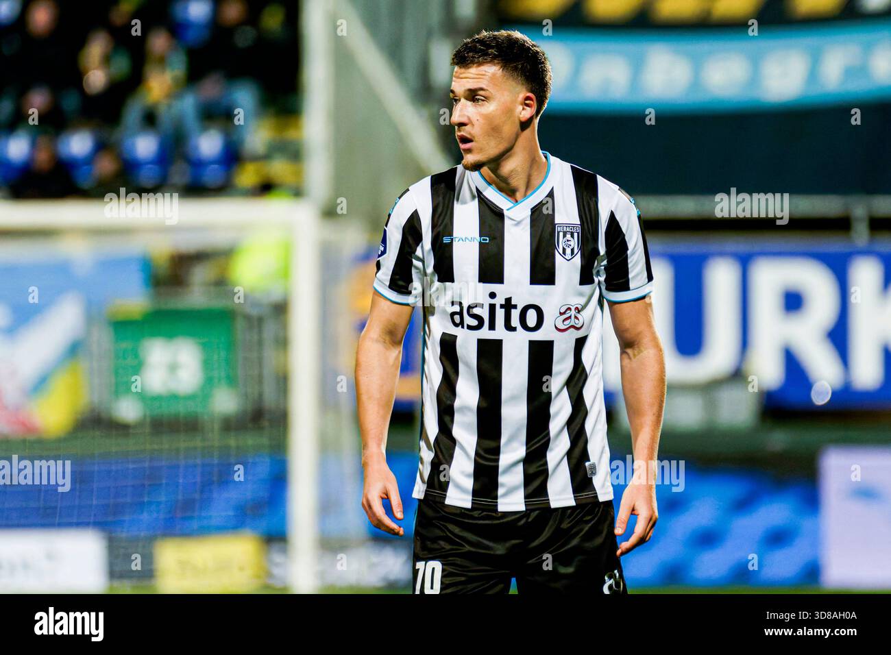 Ajdin Hrustic of Heracles Almelo looks on during the Dutch Eredivisie ...