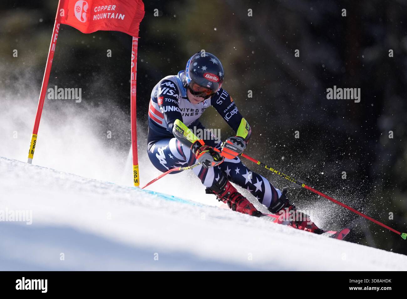 United States' Mikaela Shiffrin competes during a World Cup women's ...