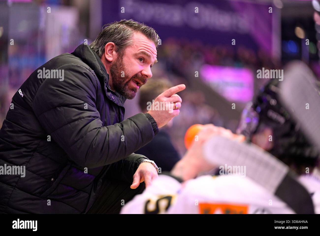Stavanger 20251129. The ice hockey game between Stavanger Oilers and ...