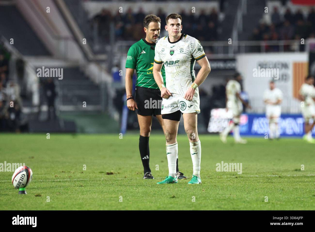 Baptiste Mouchous of US Montauban Sapiac during the Top 14 match ...