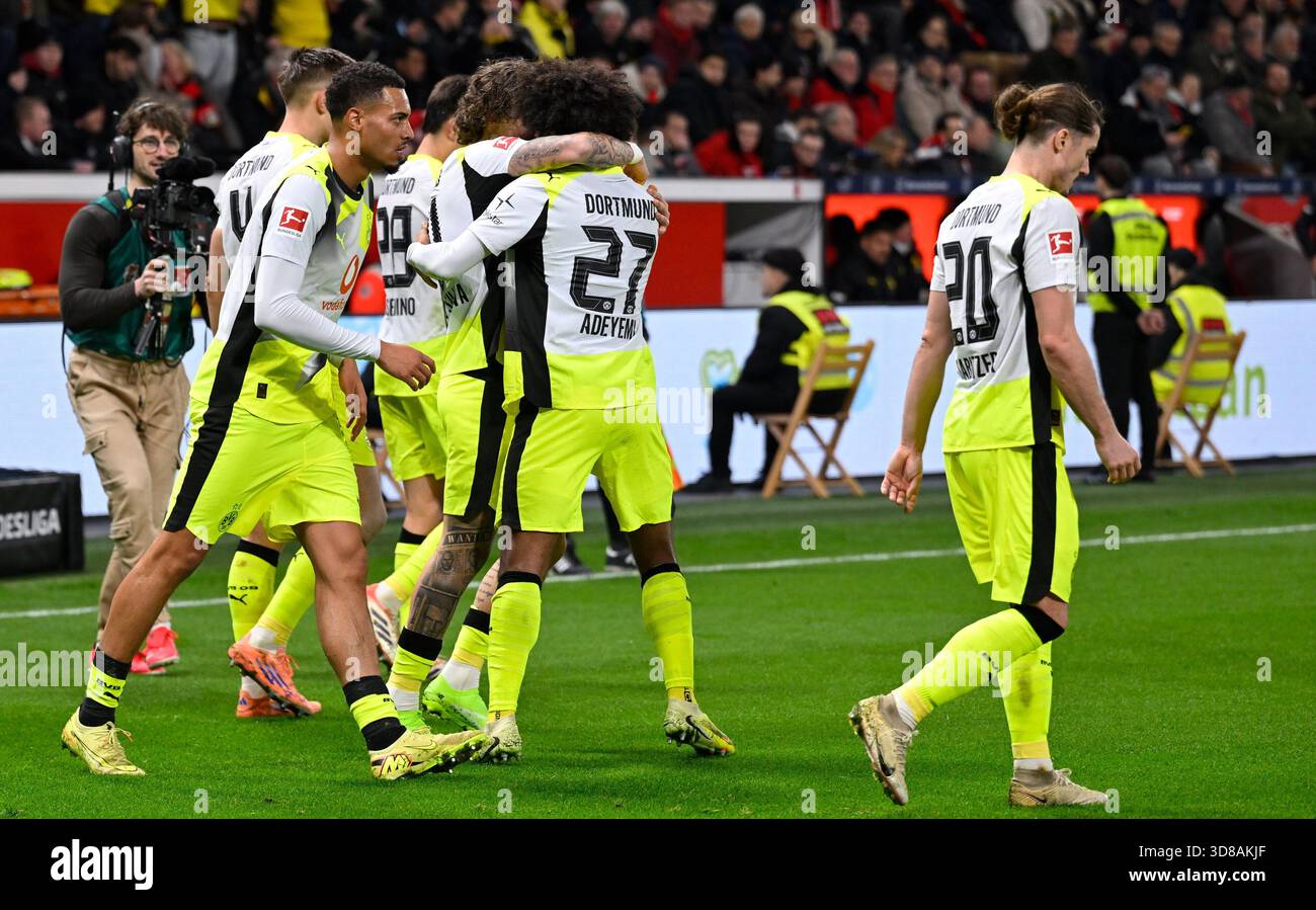 0:2 Goal, celebration, from the left Felix Nmecha, Fabio Silva, goal ...