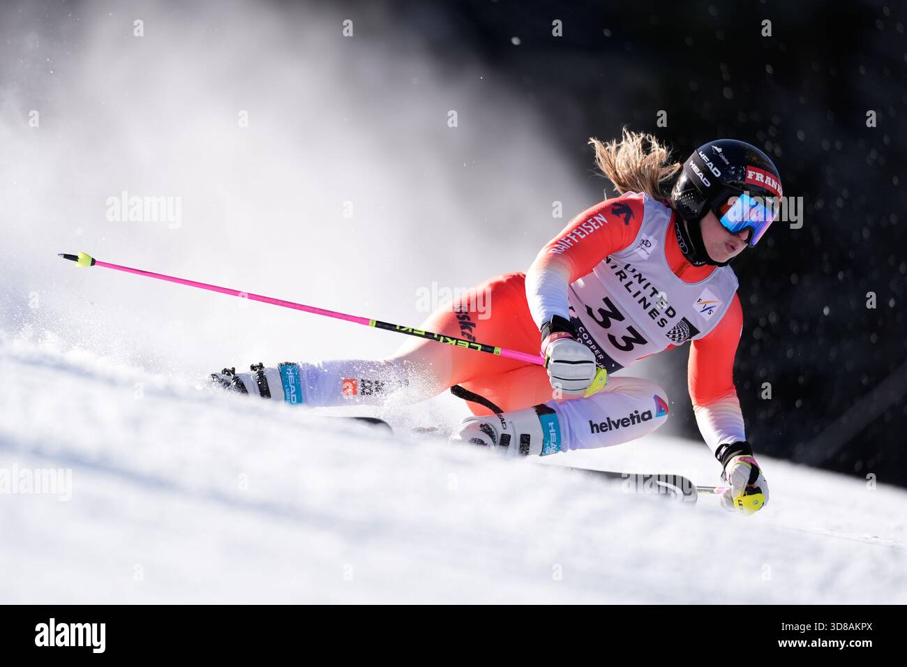Switzerland's Vanessa Kasper competes during a World Cup women's giant ...