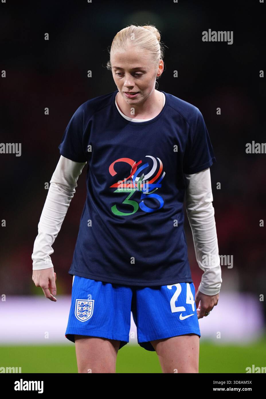 England's Grace Fisk before the women's international friendly match at ...