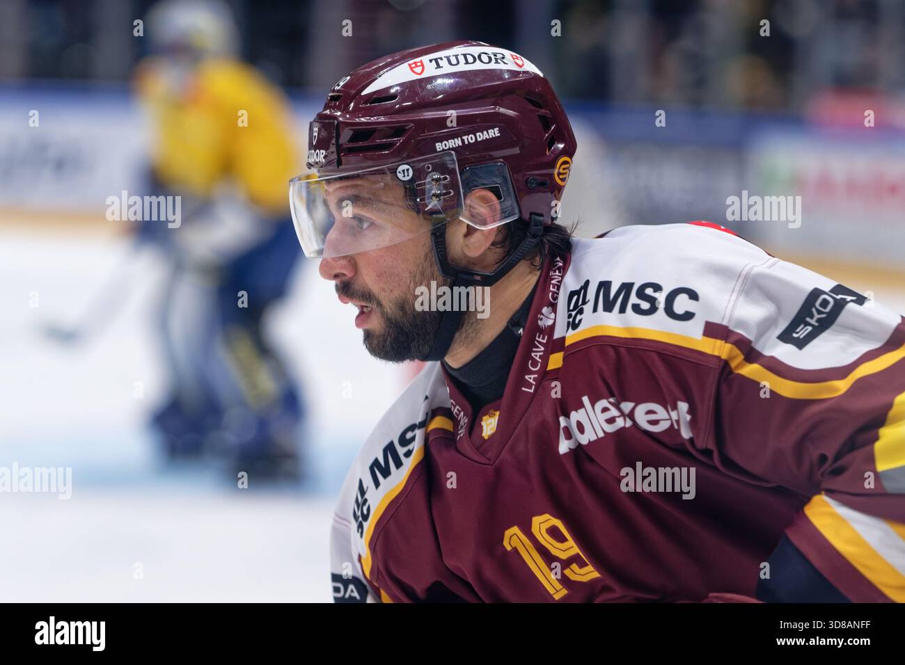 Josh Jooris (19 Geneve-Servette HC) portrait (headshot/close up) during ...