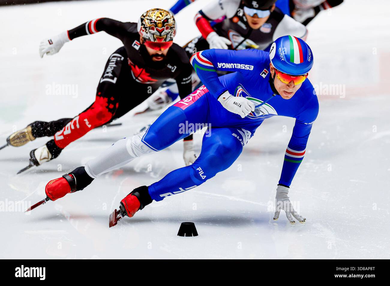 Thomas Nadalini of Italy competing on the Men's 500m Semi Finals on Day 3 of the ISU Short Track ...