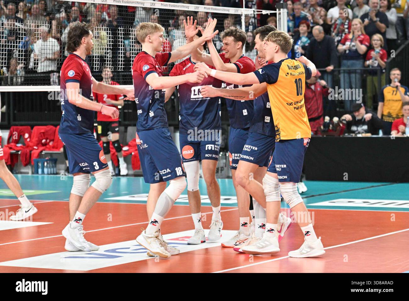 29.11.2025, LKH Arena, Lueneburg, GER; 1. VBL, SVG Lueneburg vs SV ...