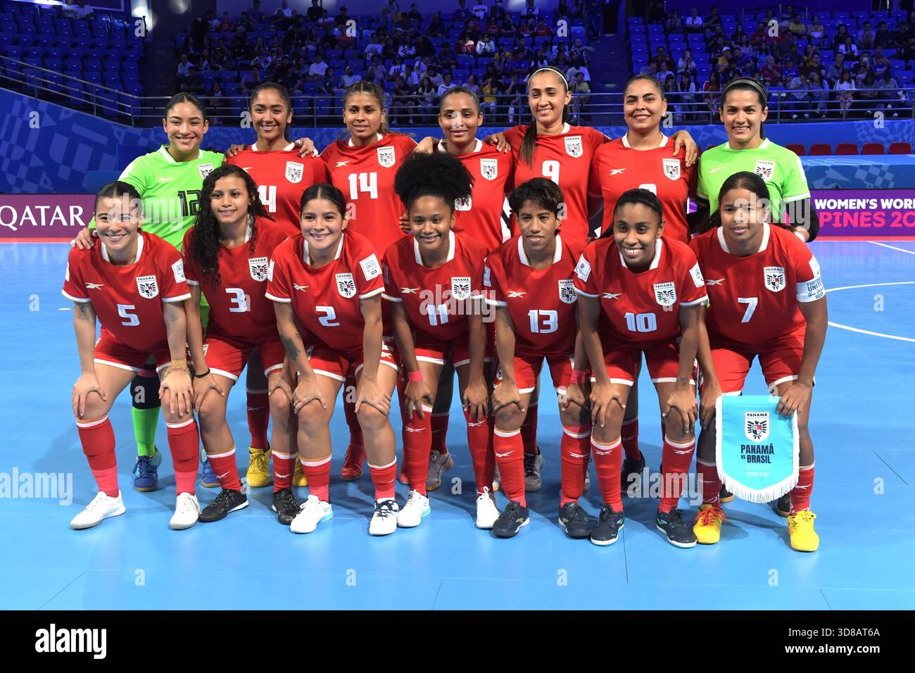 Panama Women Futsal team pose fir a photo compete during the Group D ...
