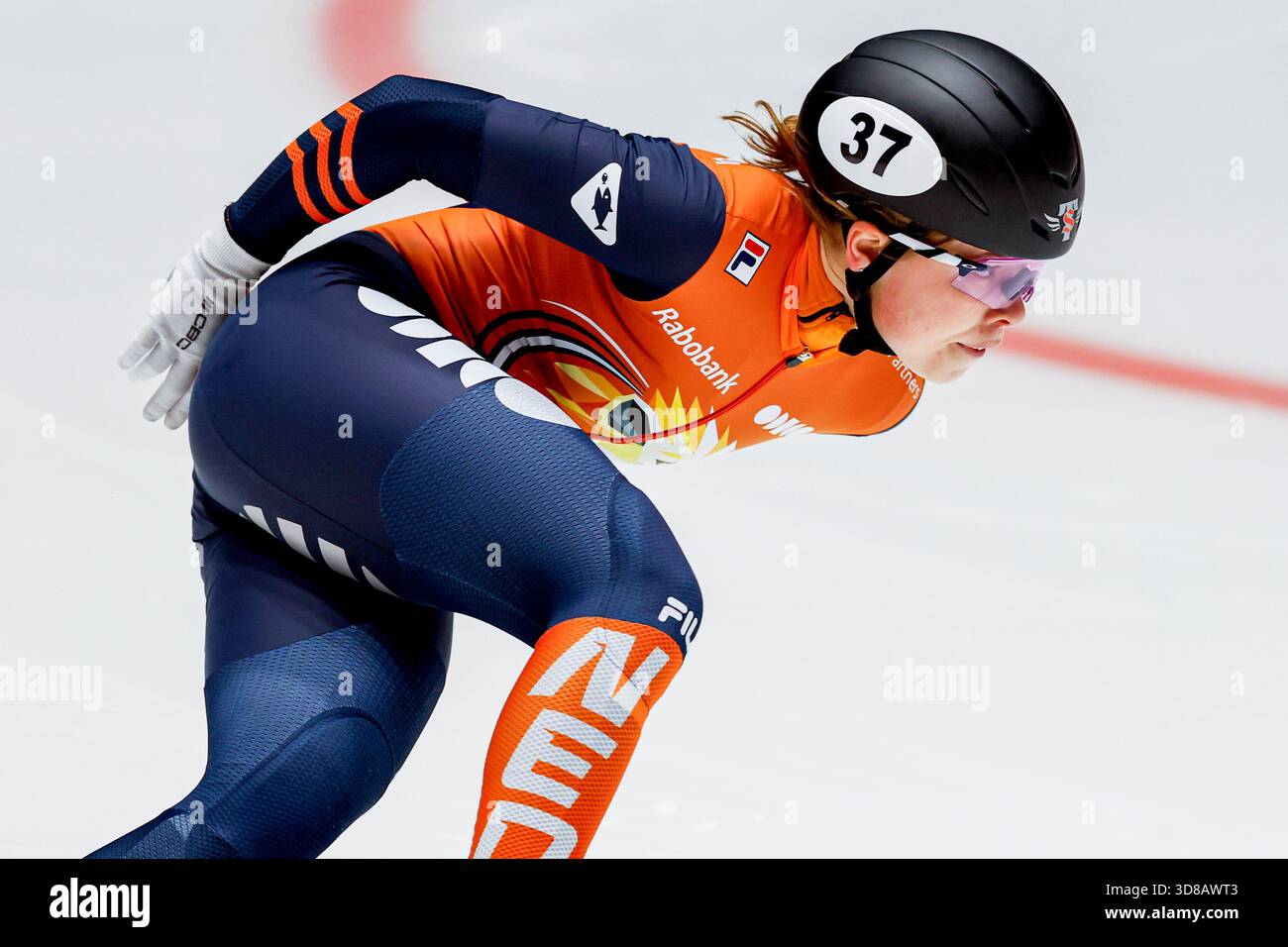 Diede Van Oorschot of the Netherlands competing on the Women's 3000m ...