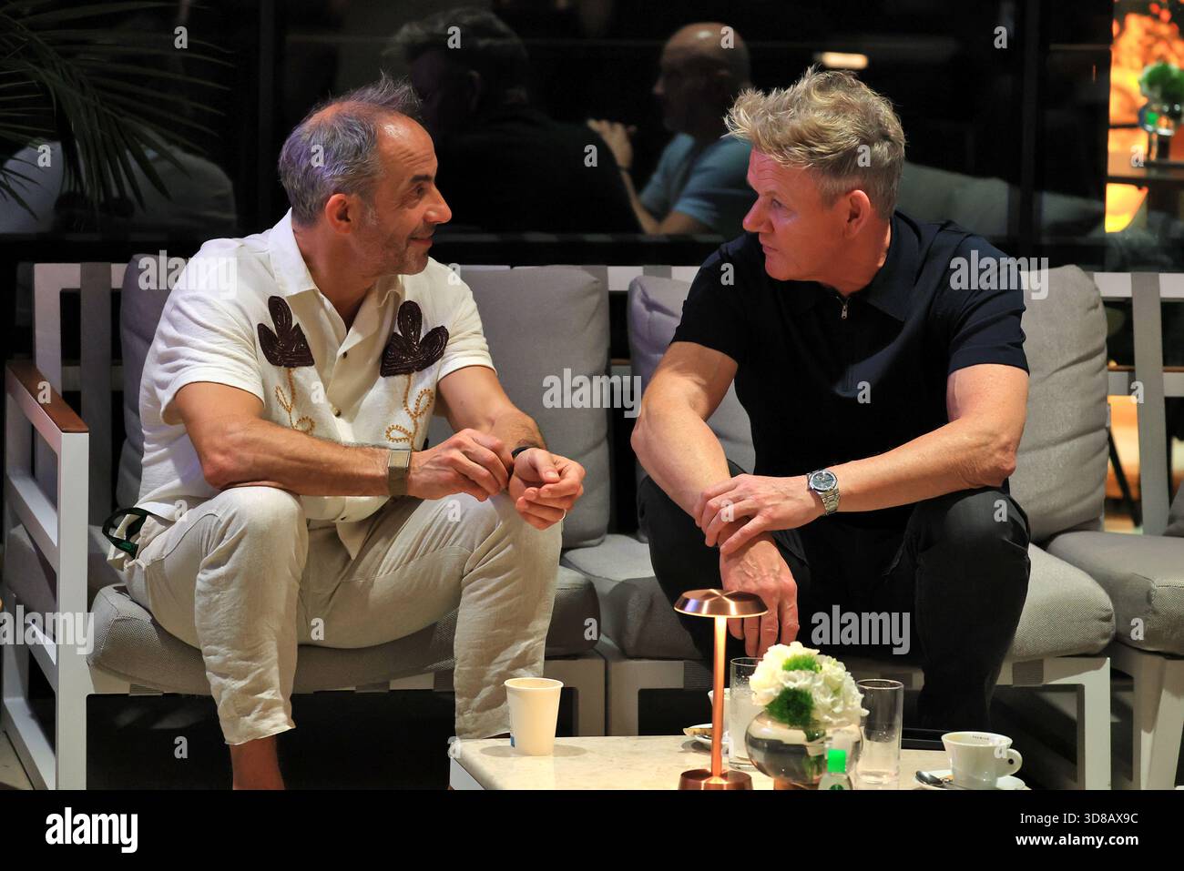 (L to R): Adam Norris (GBR) with Gordon Ramsay (GBR) Celebrity Chef. 29 ...