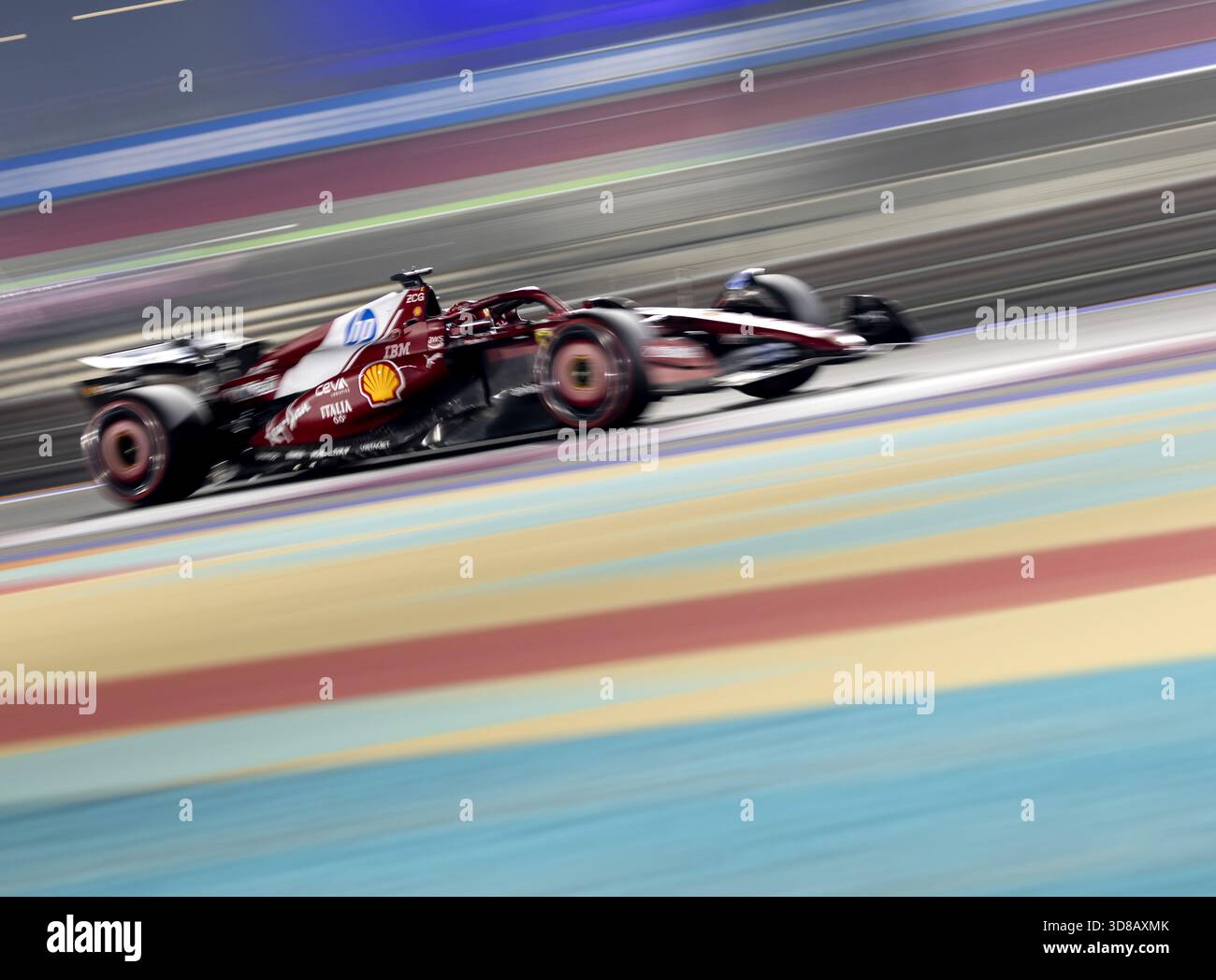 DOHA - Charles Leclerc (Ferrari) during qualifying at the Lusail ...