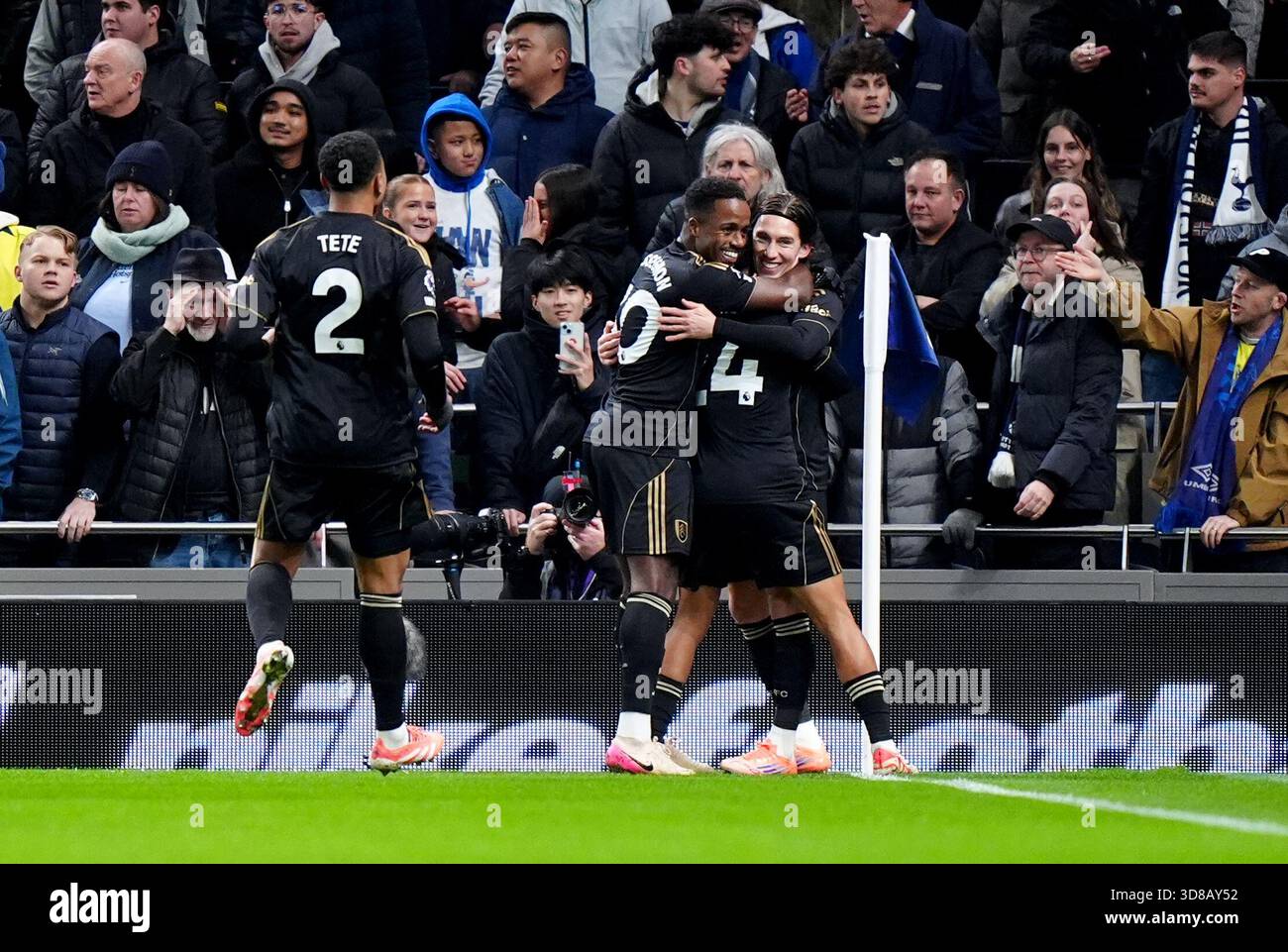 Fulham's Harry Wilson celebrates scoring their side's second goal of ...