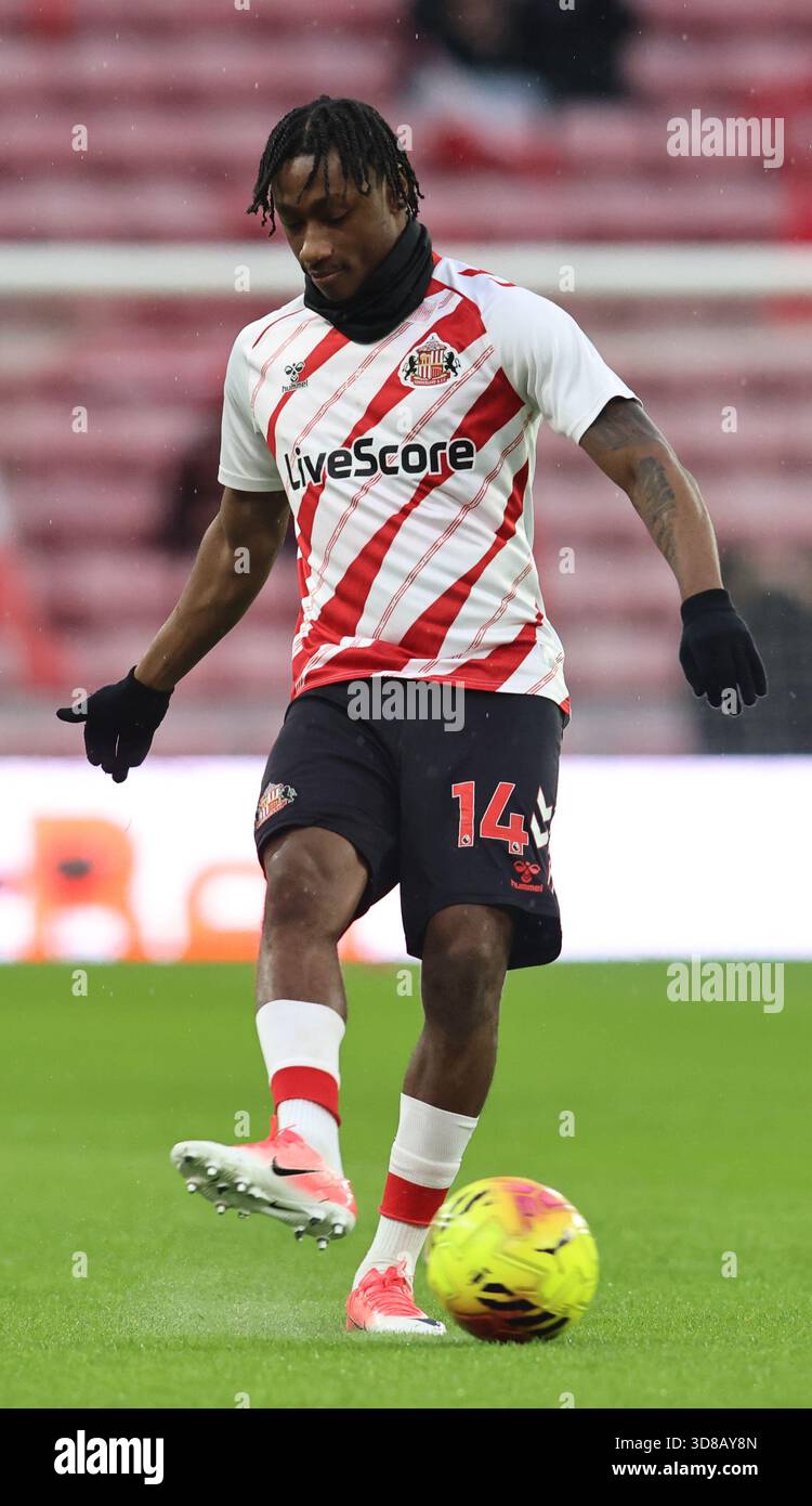 Romaine Mundle Of Sunderland during the Premier League match between ...