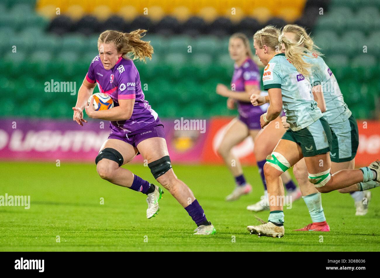 Premiership Women's Rugby, PWR, Loughborough Lightning (Purple Kit) V ...