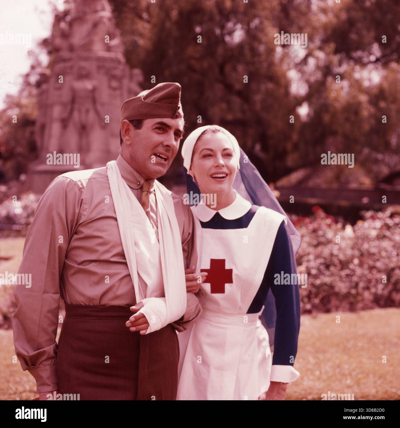 TYRONE POWER and AVA GARDNER in a scene from THE SUN ALSO RISES 1957 ...