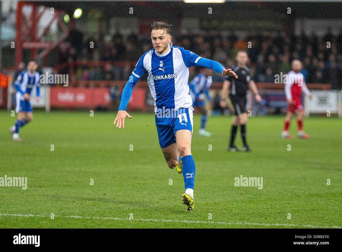 Jack Stevens of Oldham Athletic during the Sky Bet League 2 match ...