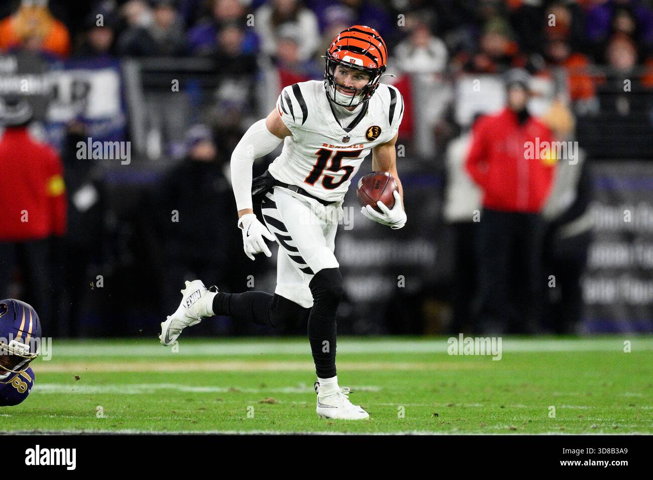 Cincinnati Bengals wide receiver Charlie Jones (15) in action during ...