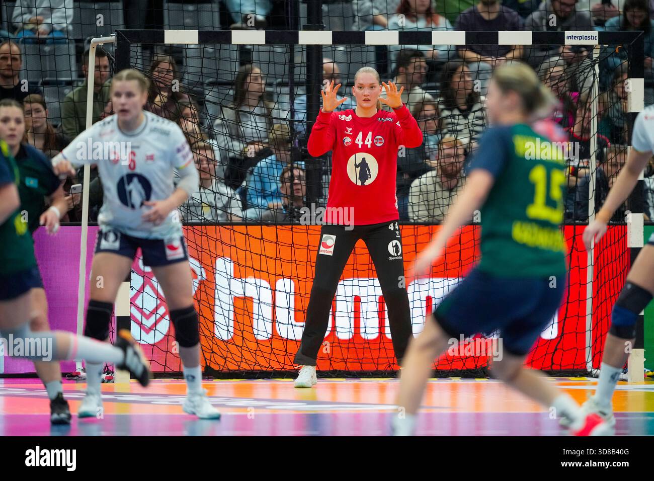 Trier, Germany 20251129. Norway's goalkeeper June Cecilie Krogh during the group stage match in ...