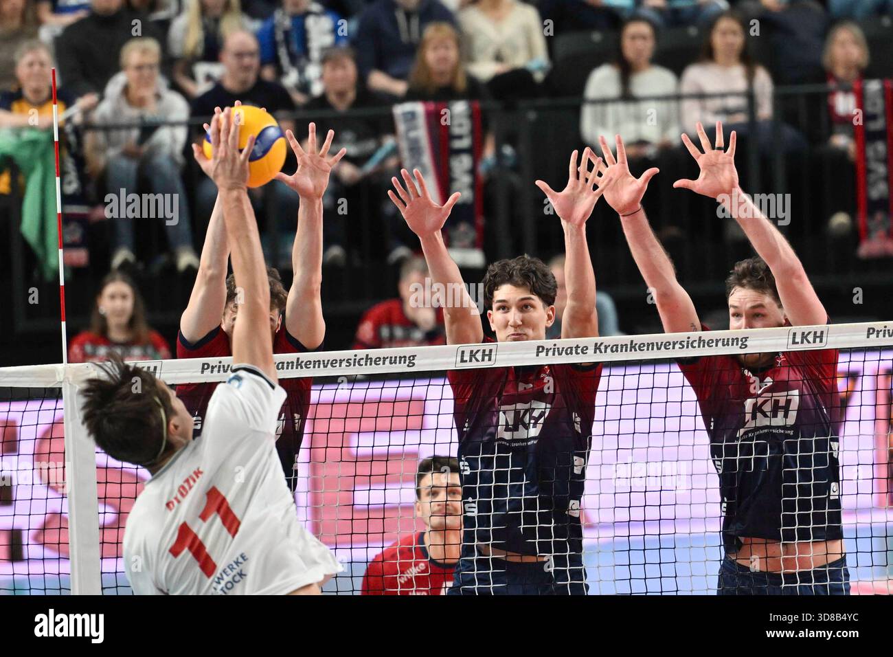 29.11.2025, LKH Arena, Lueneburg, GER; 1. VBL, SVG Lueneburg vs SV ...