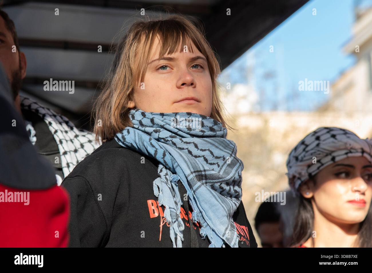 Rome, Italy. 29th november 2025. Greta Thunberg attends Pro Palestine ...