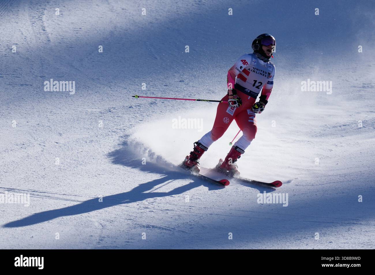 Poland's Maryna Gasienica-Daniel reacts after her run during a World ...