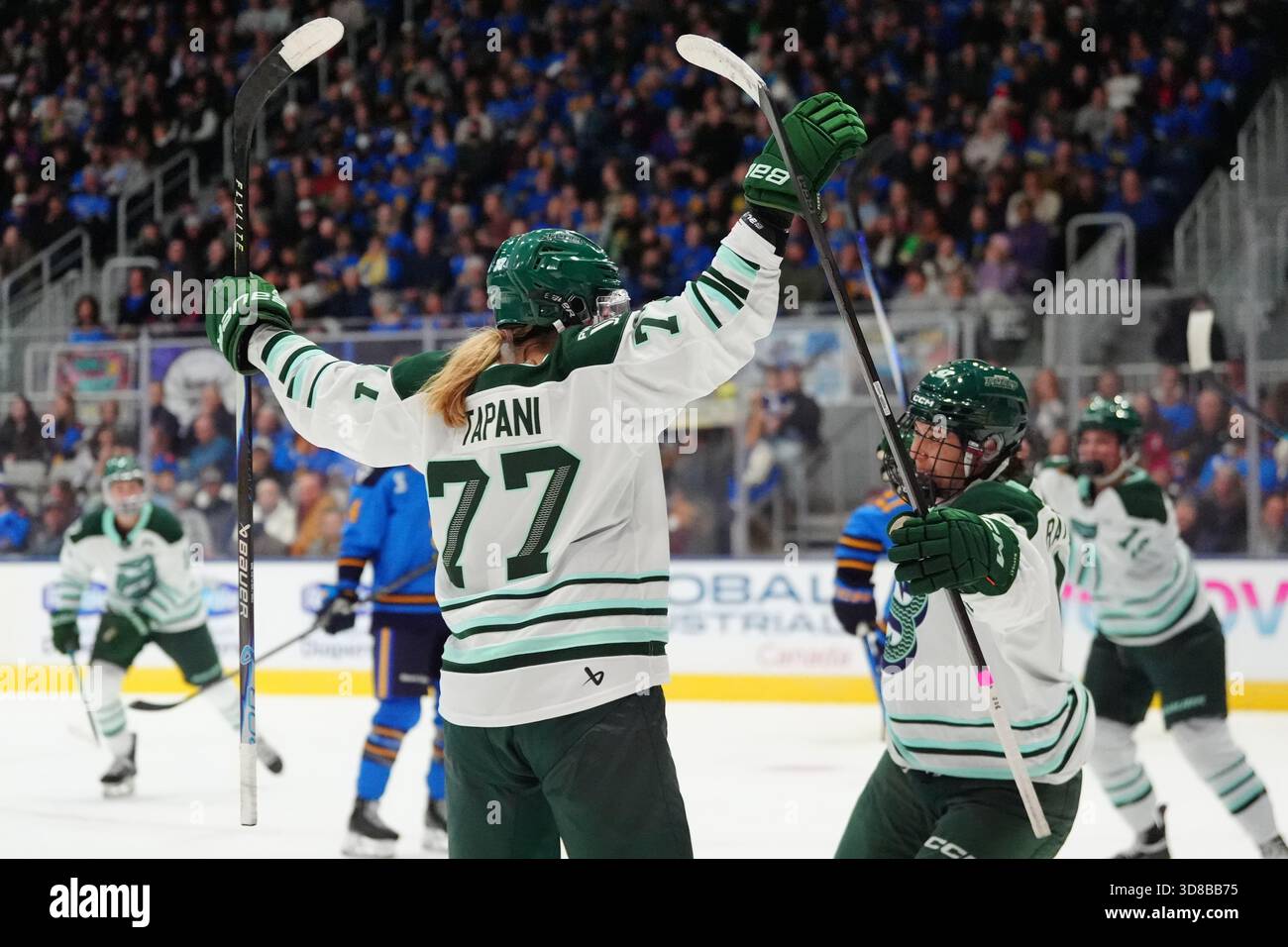 Boston Fleet forward Susanna Tapani (77) celebrates a goal against ...