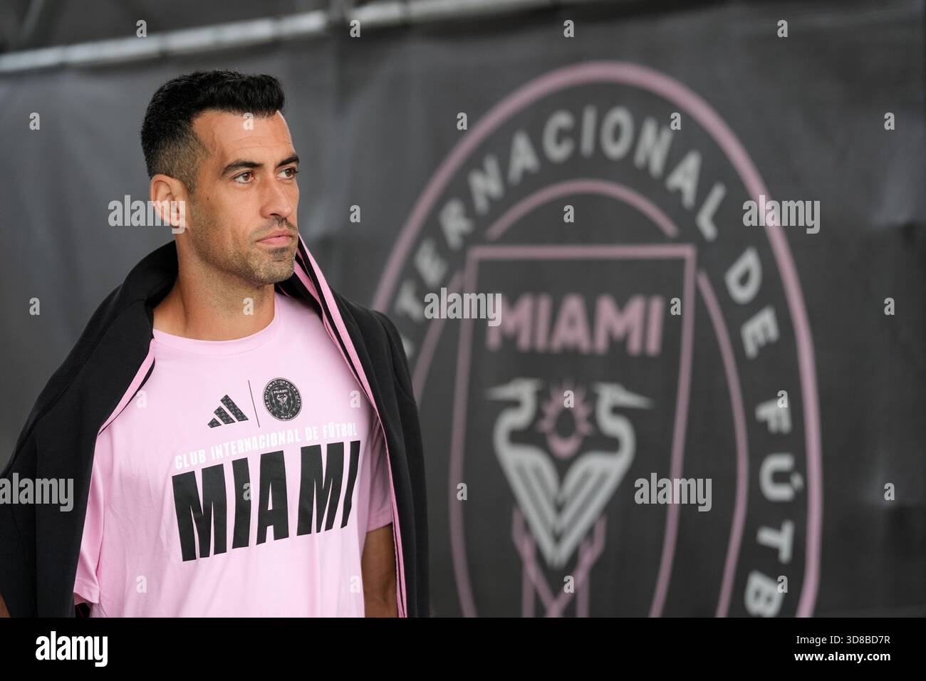 Inter Miami midfielder Sergio Busquets arrives for an MLS Eastern ...