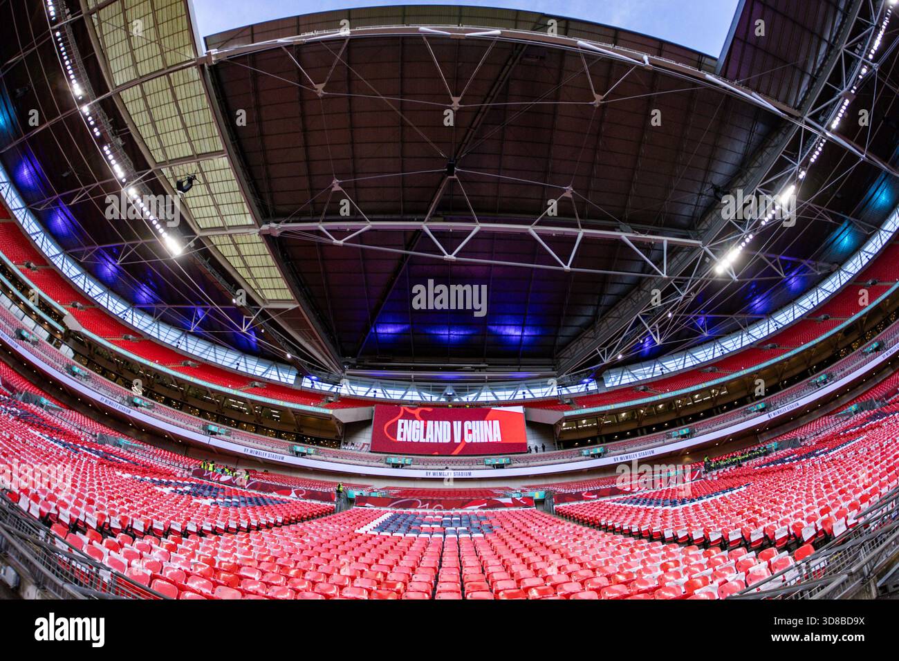 A general interior view of Wembley Stadium prior to the international ...