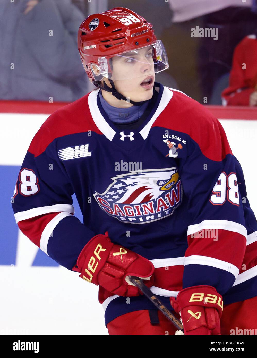 Saginaw Spirit RW Nikita Klepov during a junior hockey top prospects ...