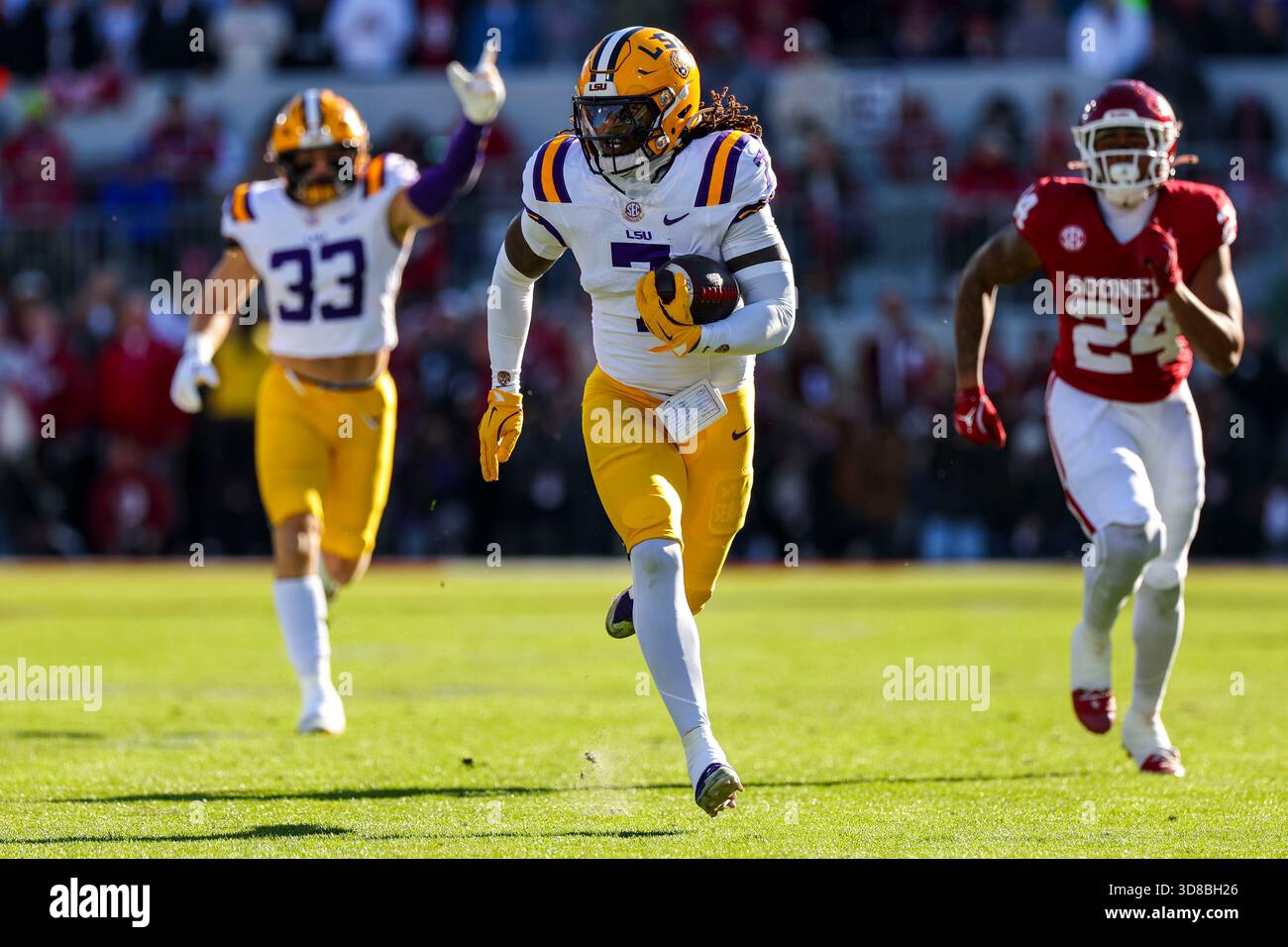 NORMAN, OK - NOVEMBER 29: Louisiana State Tiger defensive back Harold ...