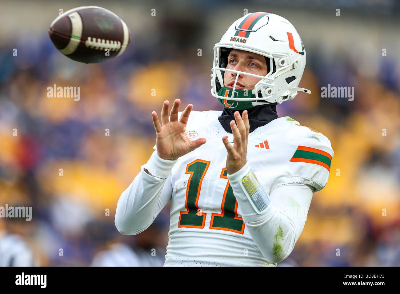 November 29, 2025: Miami Hurricanes quarterback Carson Beck (11) during ...