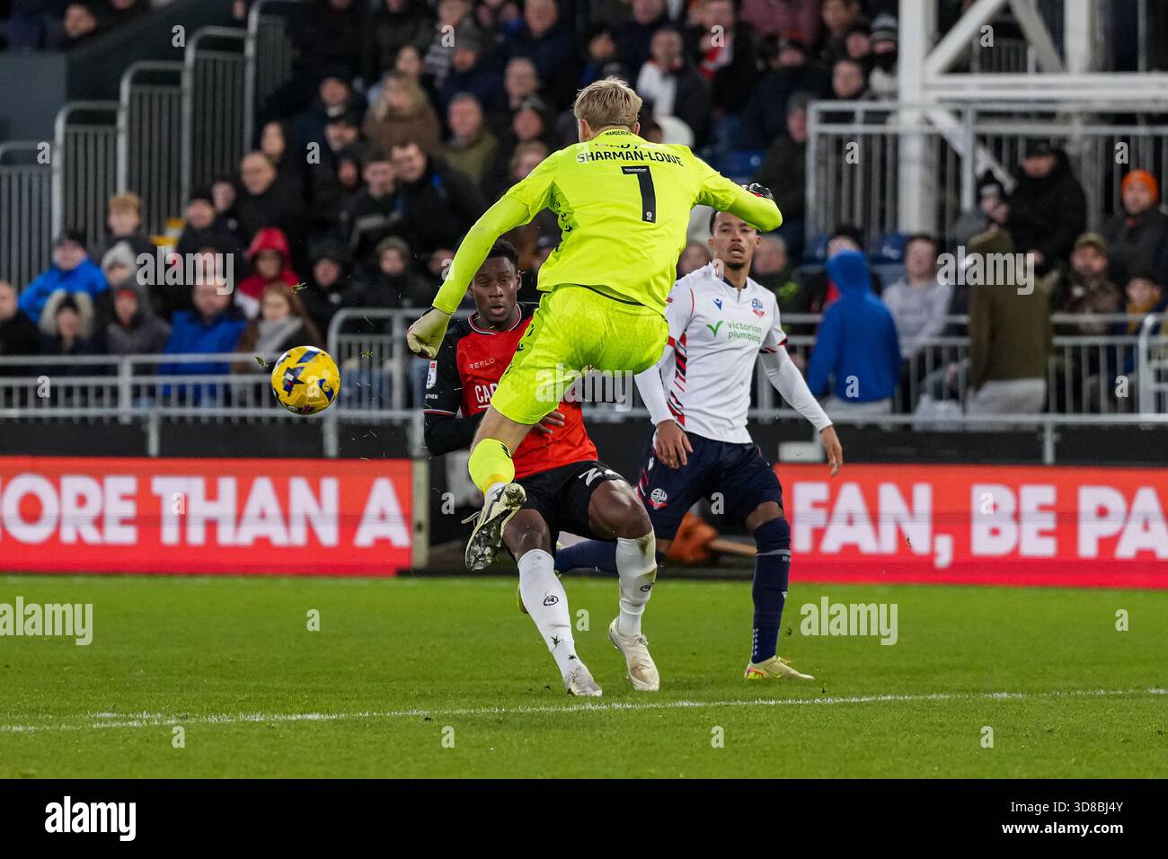 Goalkeeper Teddy Sharman‑Lowe (1) of Bolton Wanderers during the Sky ...