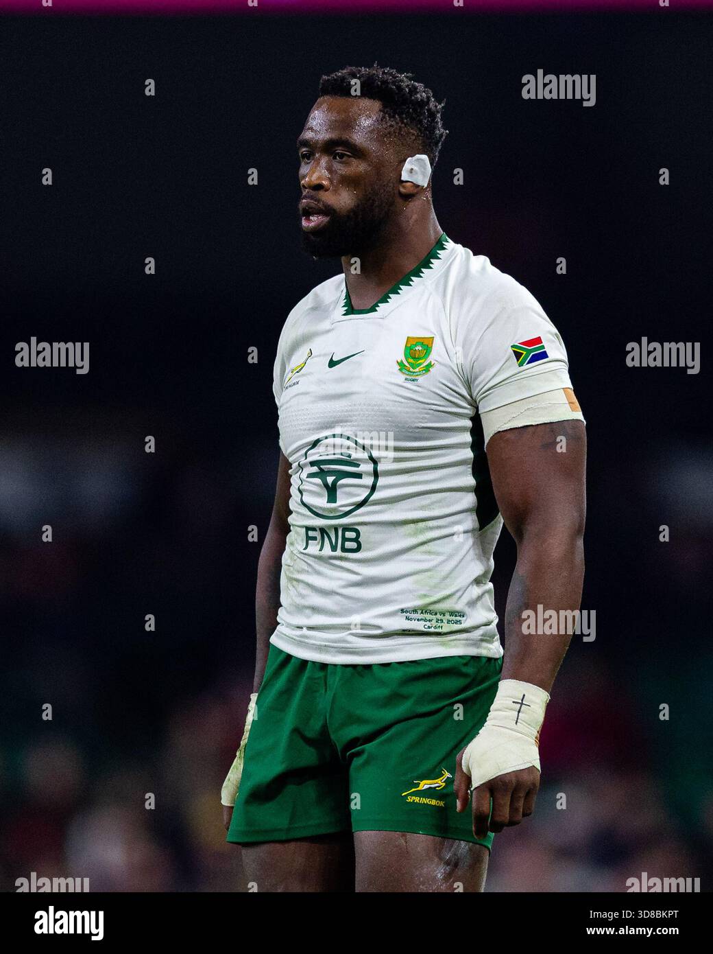 Cardiff, Wales, UK, 29 November 2025. Siya Kolisi of South Africa ...