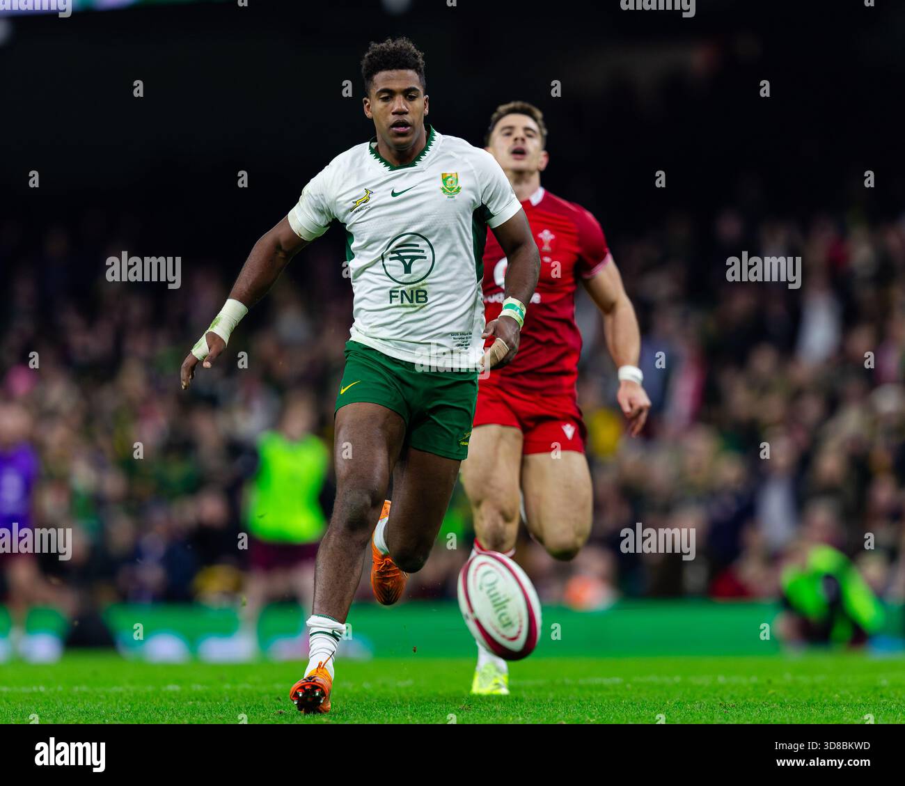 Cardiff, Wales, UK, 29 November 2025. Canan Moodie of South Africa ...
