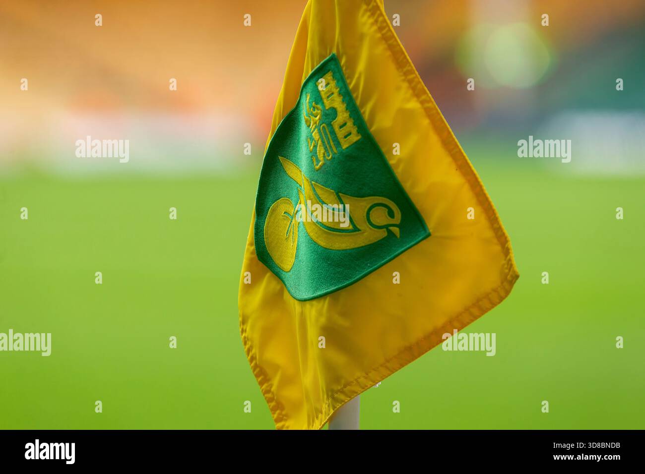 A general view of Norwich City corner flag before the Sky Bet ...