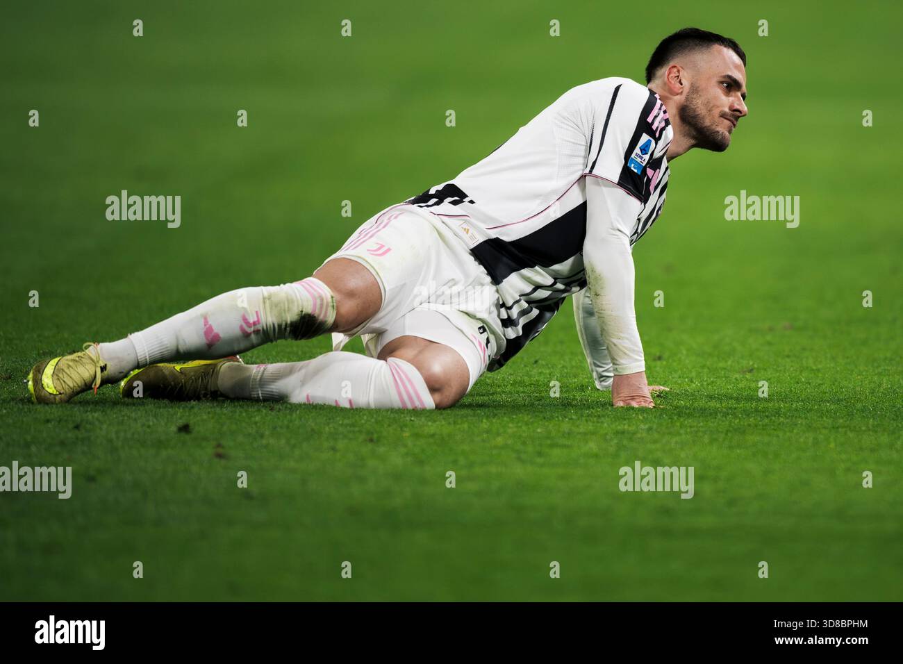 Filip Kostic of Juventus FC looks dejected during the Serie A football ...