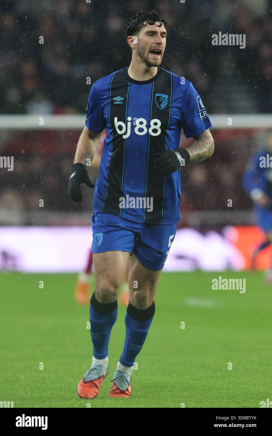 Marcos Senesi of AFC Bournemouth during the Premier League match ...