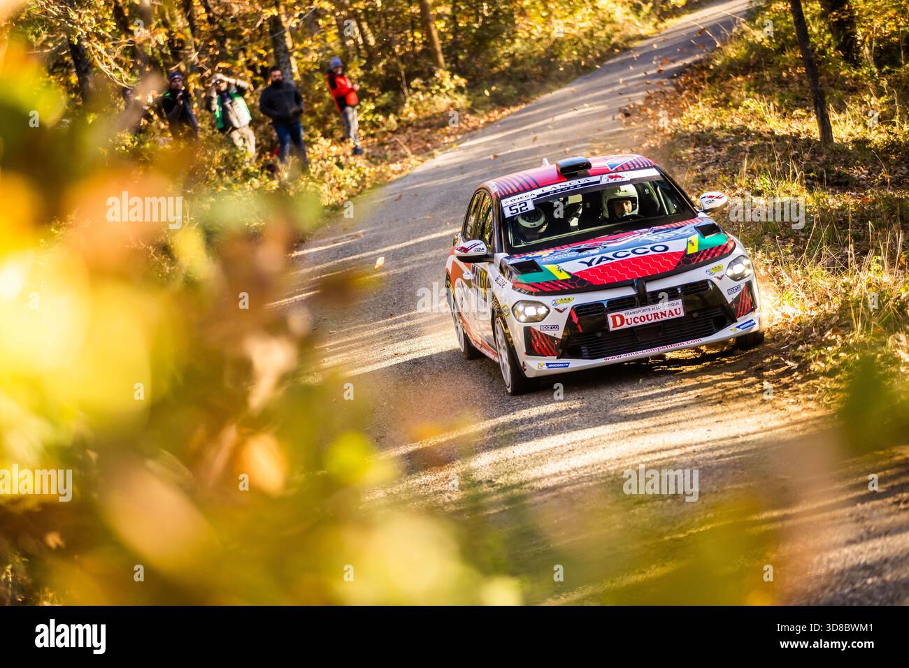 52 VALET Paulin, TOPPI Anthony, Lancia Ypsilon Rally4, action during ...