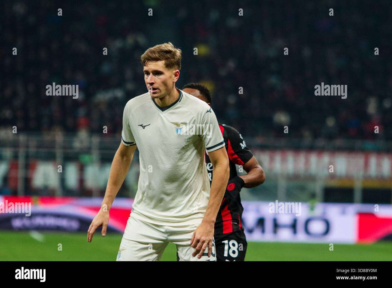 Toma Basic of SS LAZIO during AC Milan vs SS Lazio, Italian soccer ...
