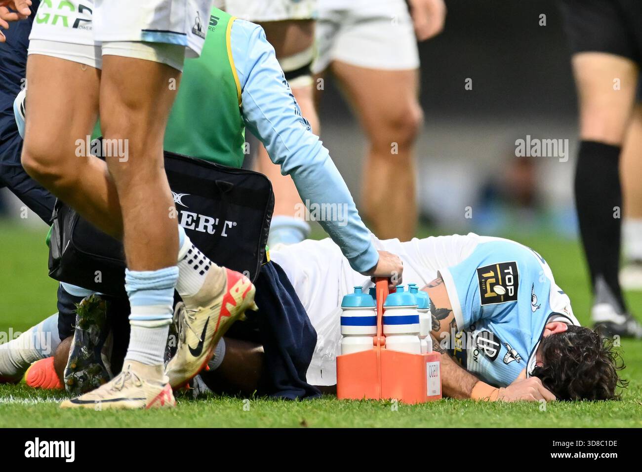 Baptiste Germain of Bayonne during the Top 14 match between Bayonne and ...