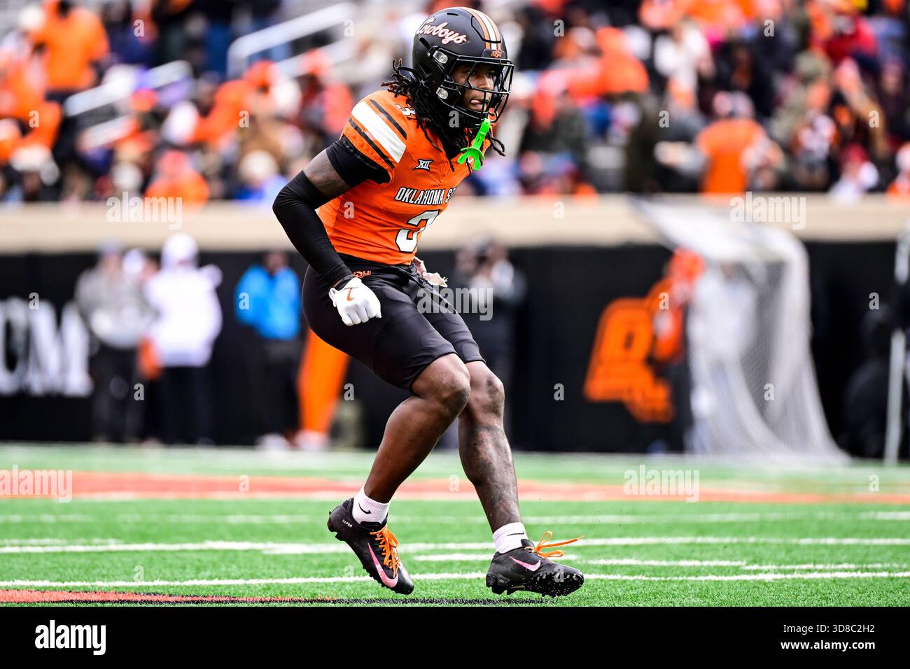 Oklahoma State cornerback Cam Smith (3) during the first half of an ...