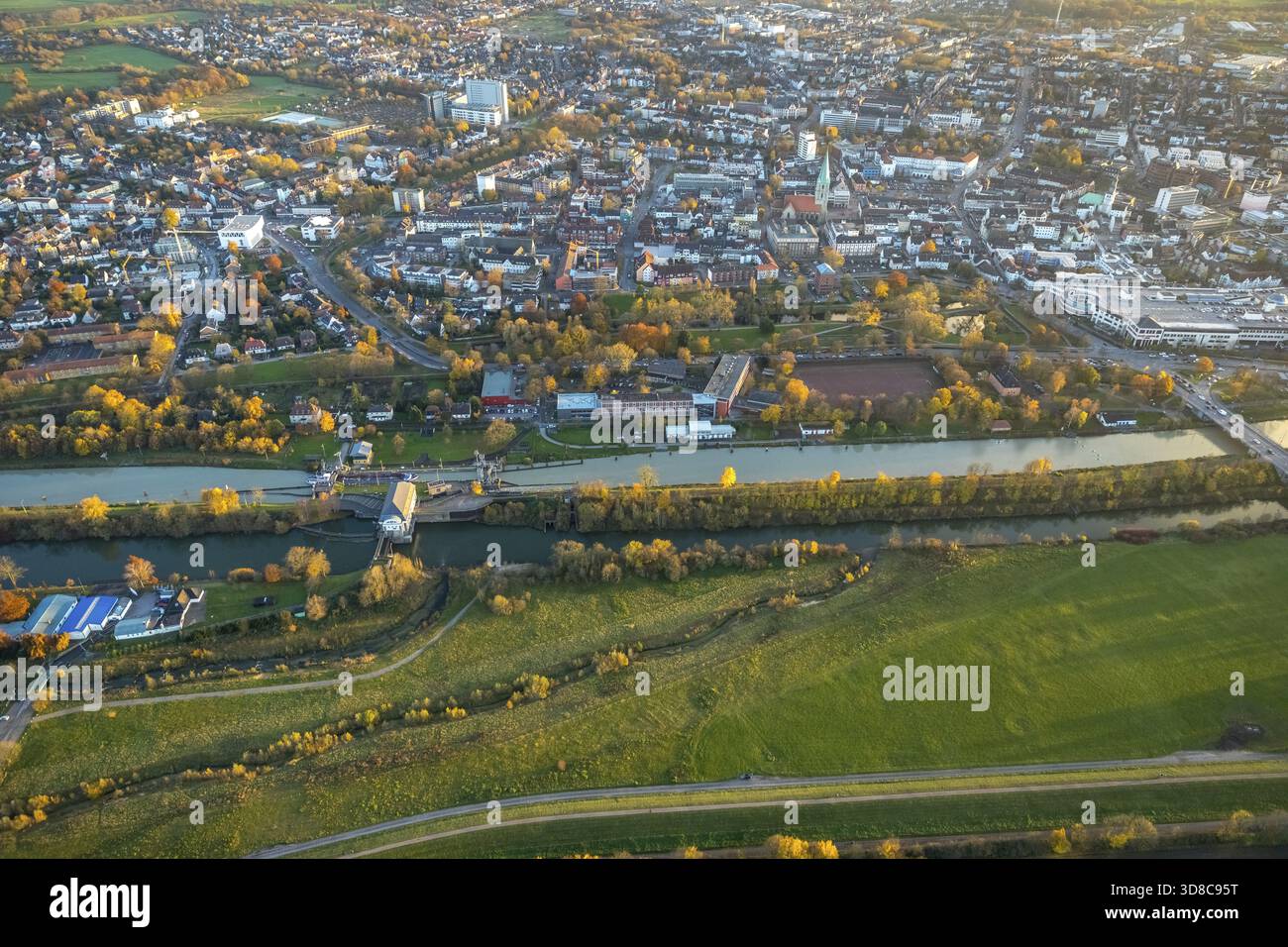 Overview of Hamm, Datteln-Hamm Canal, Canal Edge Project between Hamm ...