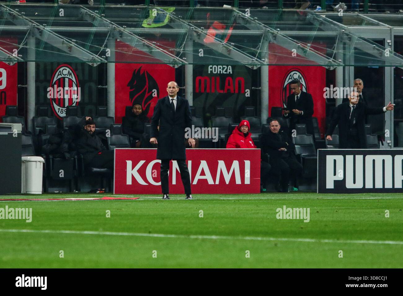 Massimiliano Allegri coach of AC Milan during AC Milan vs SS Lazio ...