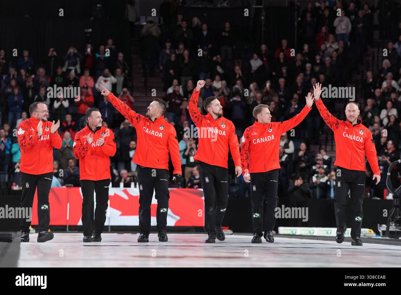 Team Jacobs, from left to right, coach Paul Webster, Michael Caione ...