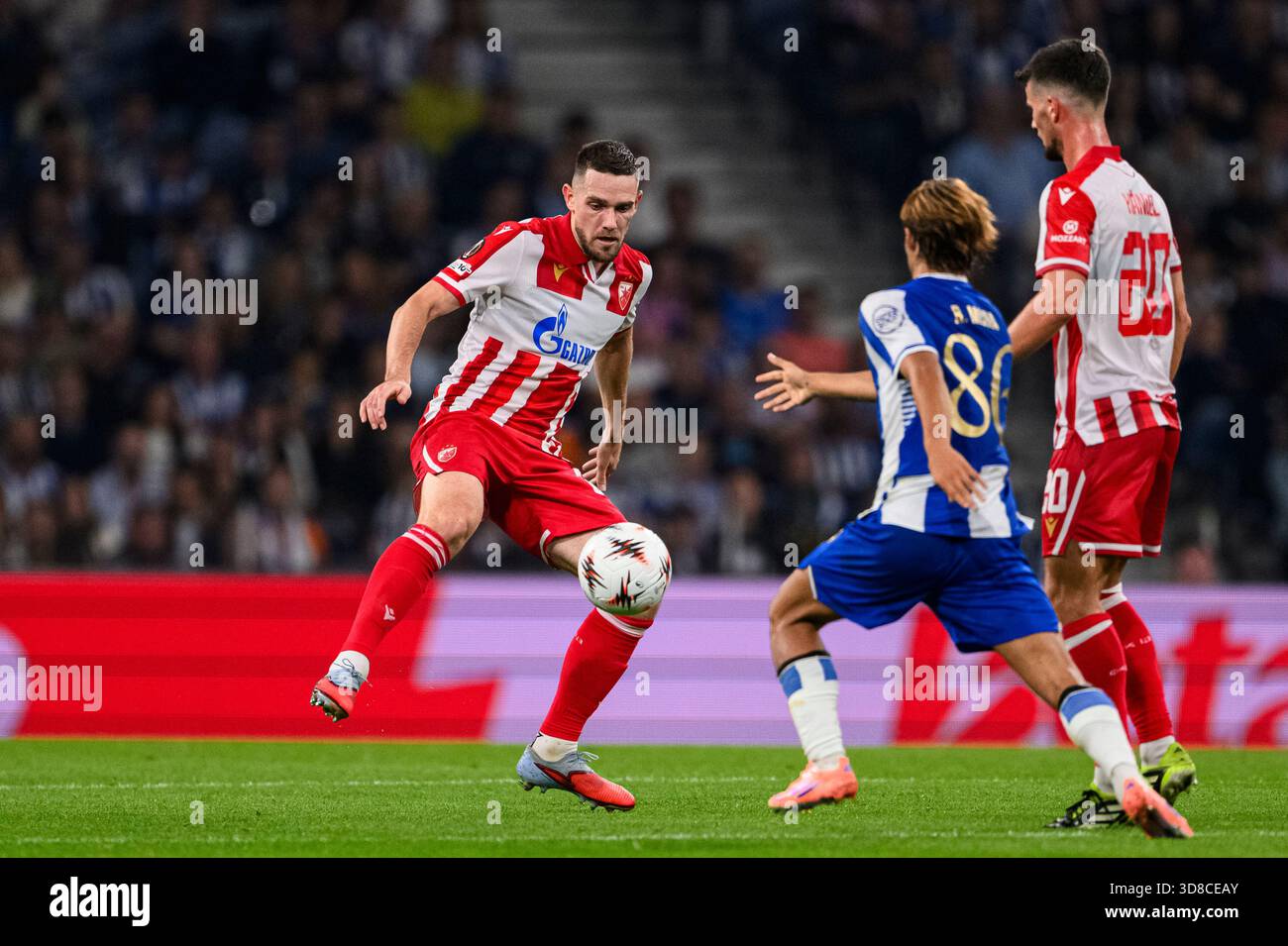 Porto, Portugal - October 2: Timi Elsnik of FK Crvena Zvezda (L ...