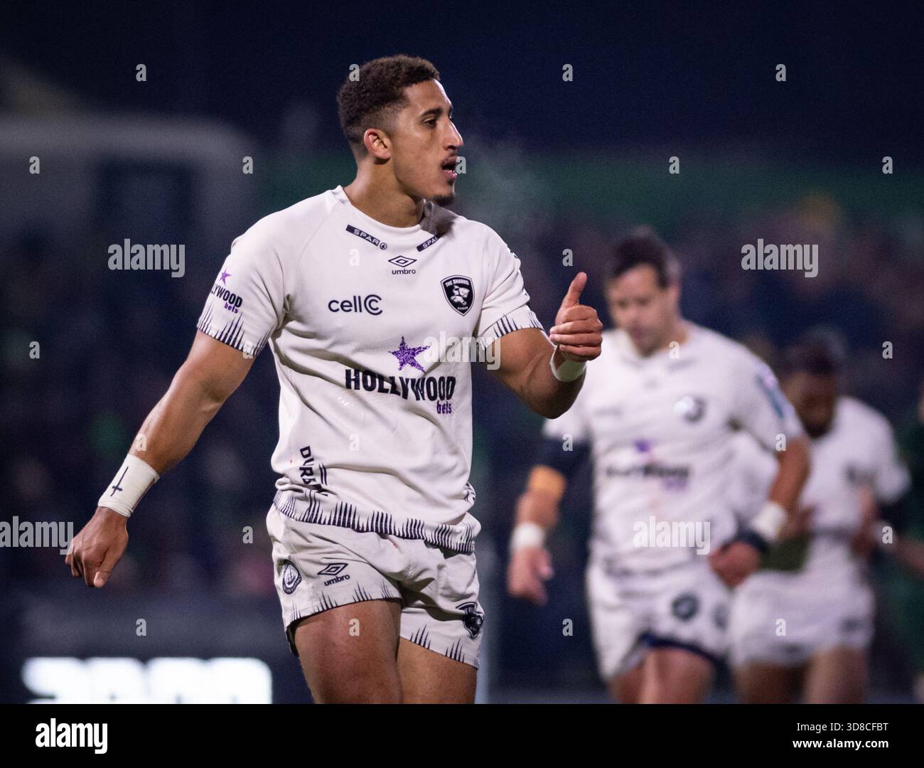 Galway, Ireland. 29th November, 2025. Sharks' Jordan Hendrikse during a ...