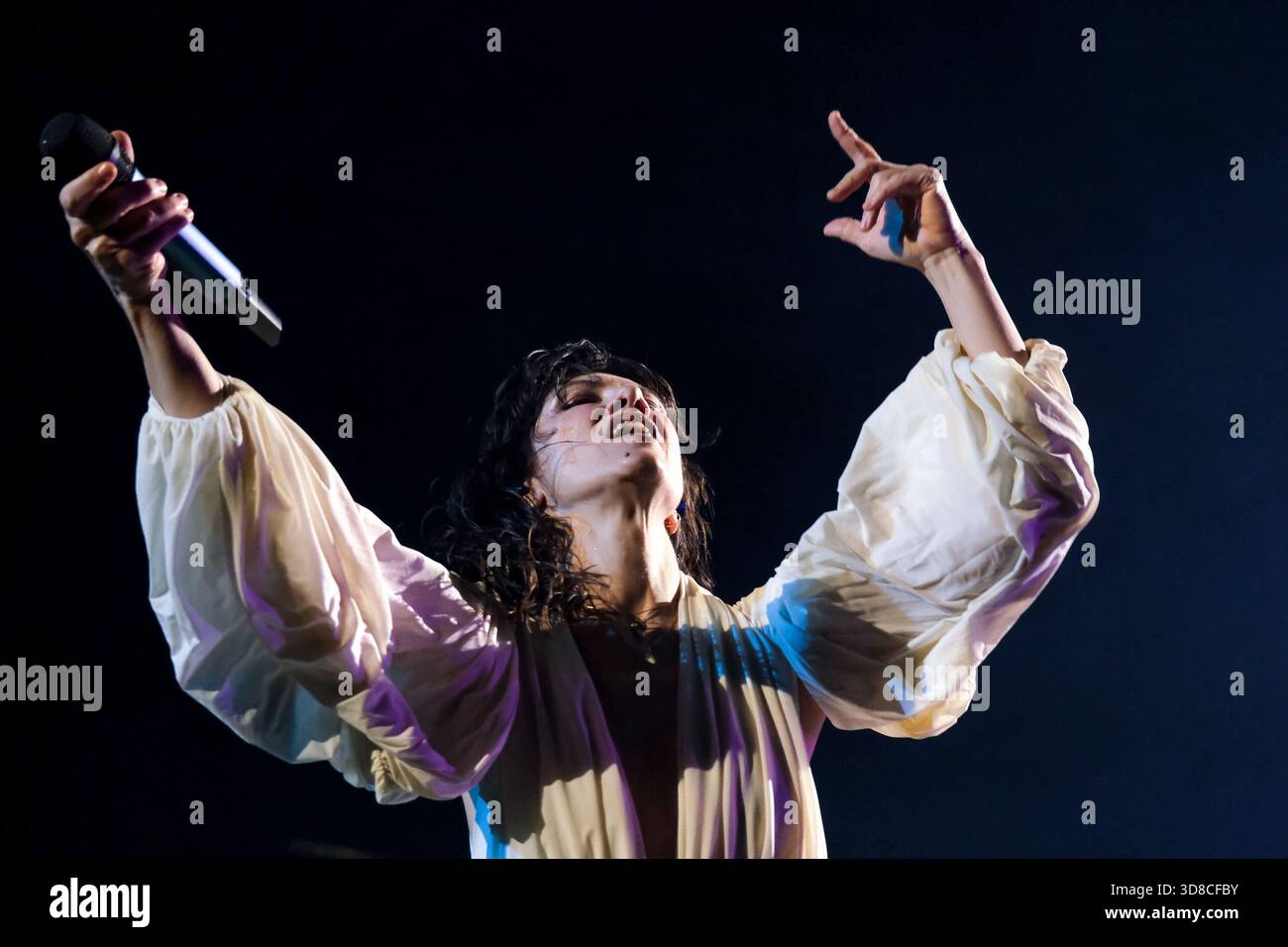 Italian singer, Elisa Toffoli performs live on stage during the Palasport Live 2025 tour at the ...