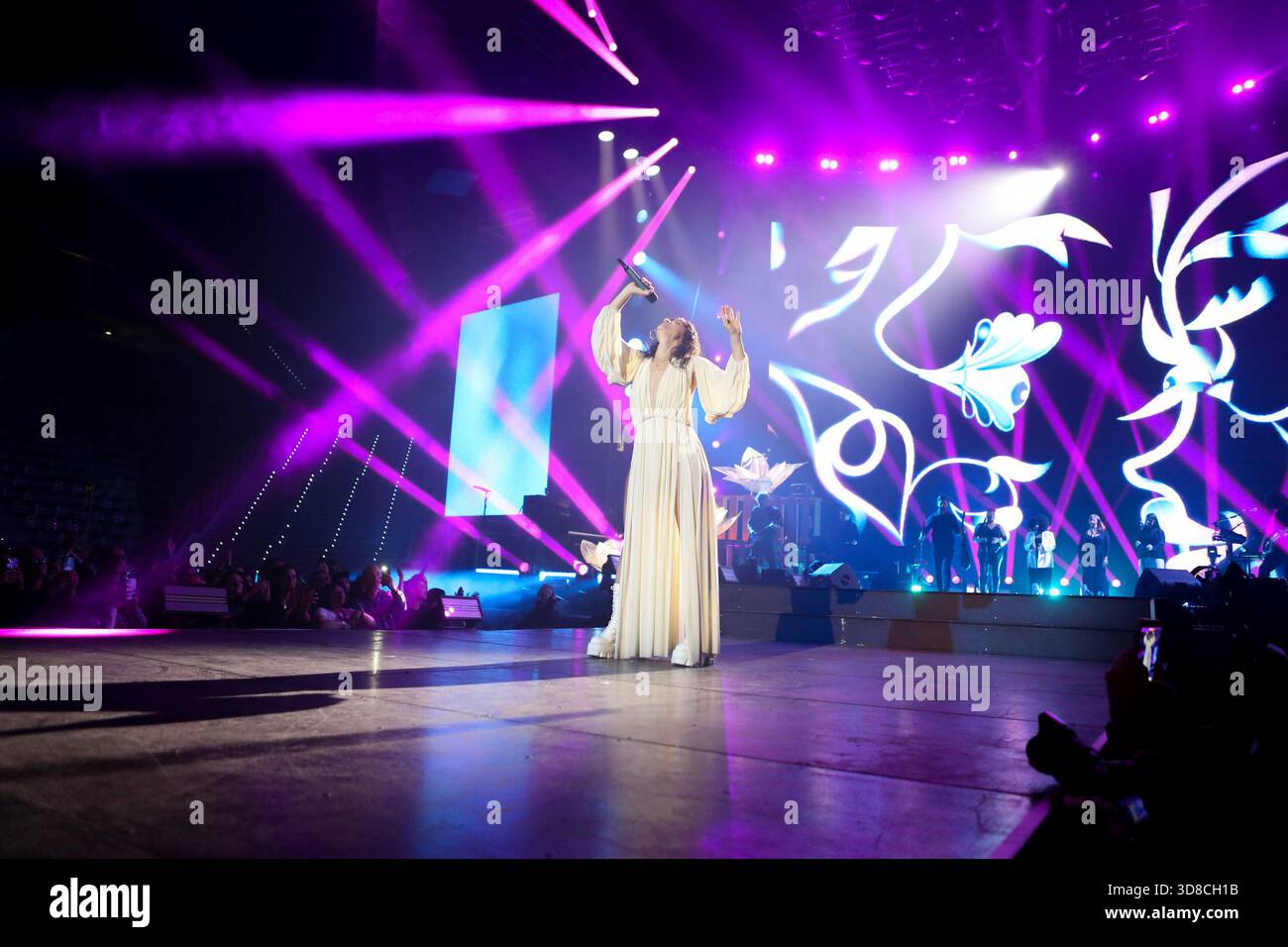 Italian singer, Elisa Toffoli performs live on stage during the Palasport Live 2025 tour at the ...