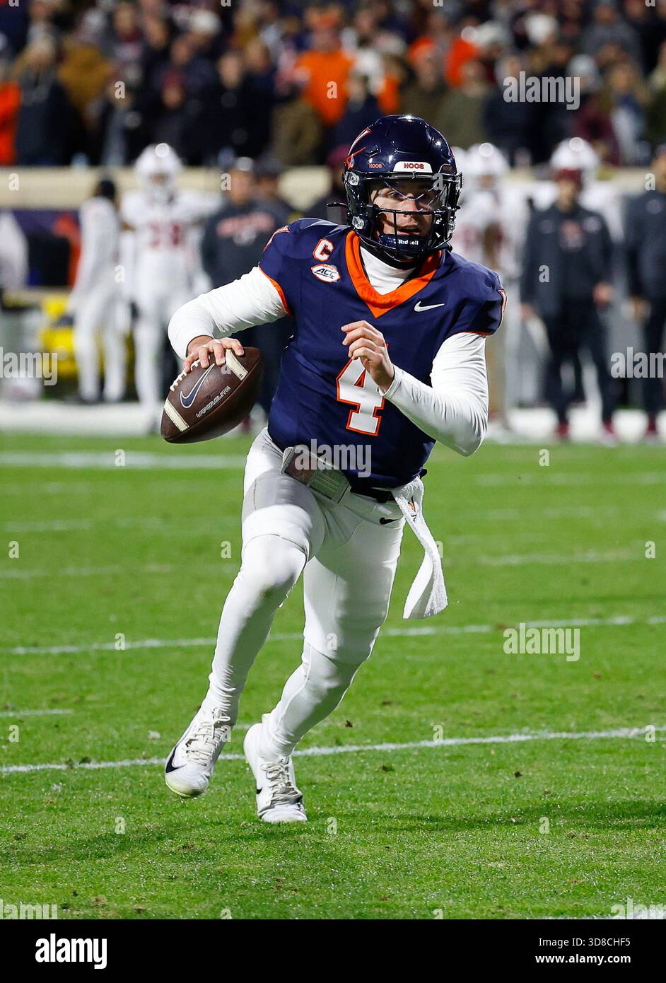 November 29, 2025: Virginia Cavaliers QB #4 Chandler Morris scrambles ...