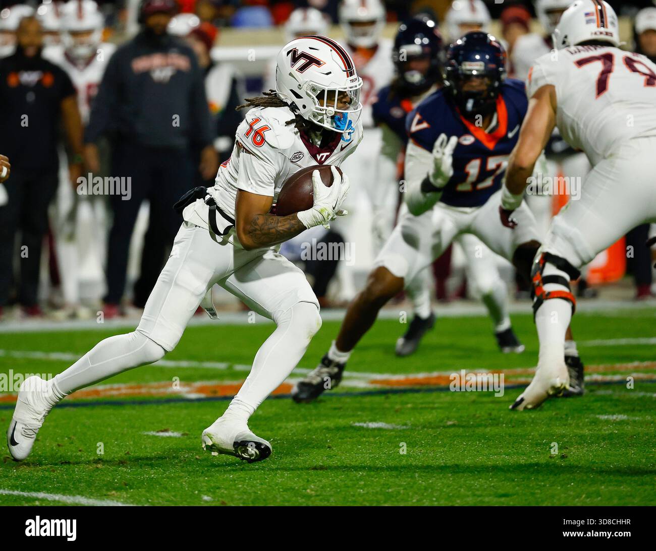 November 29, 2025: Virginia Tech Hokies Running Back #16 Jeffrey ...
