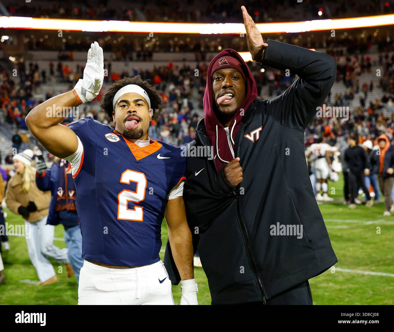 November 29, 2025: Virginia Cavaliers WR #2 Andre Greene Jr. poses with ...